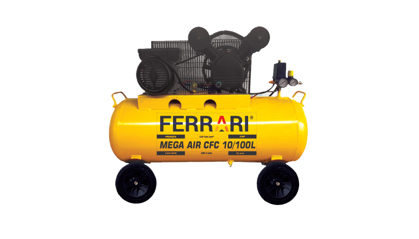 Compressor 100 litros: ideal para sua oficina, essencial em nosso dia a dia